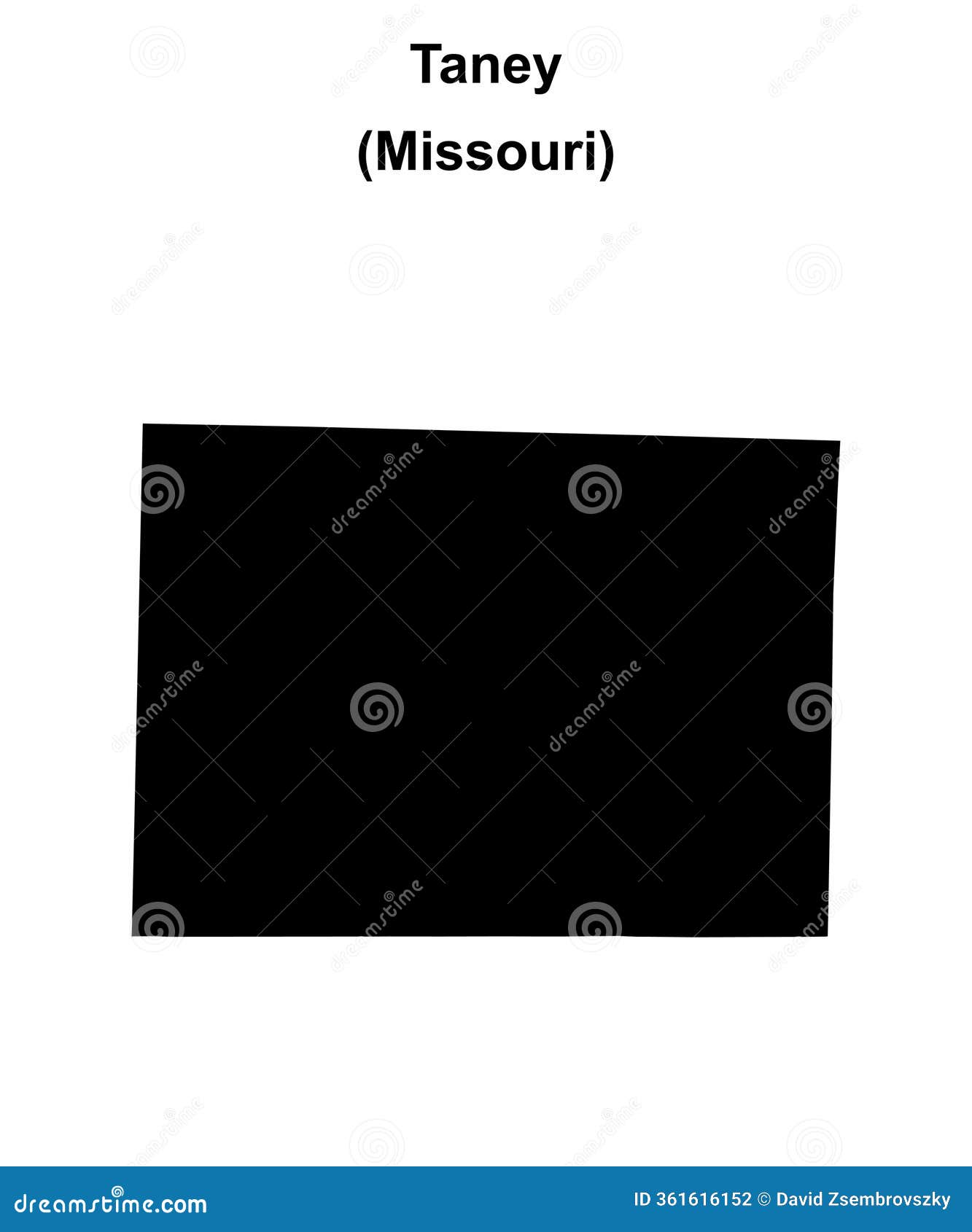 Taney outline map stock illustration. Illustration of shape - 361616152