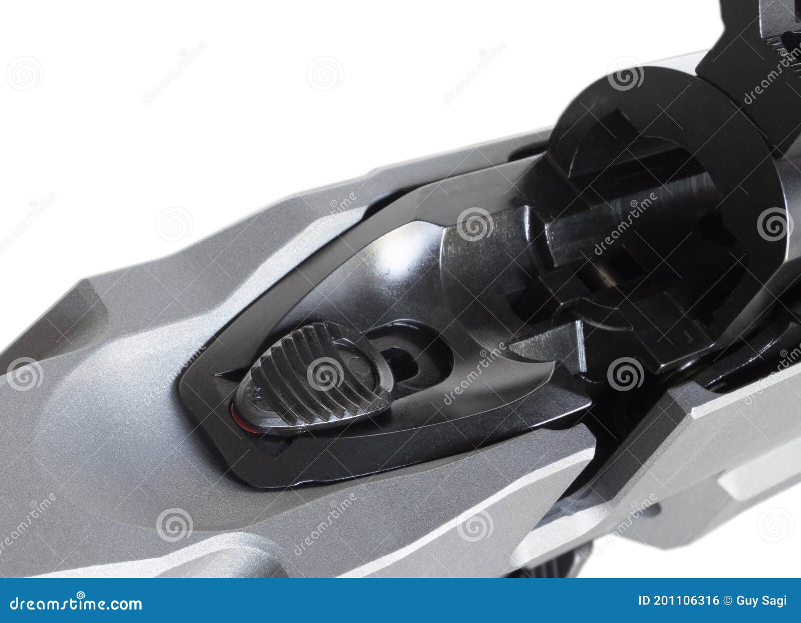 Tang Mounted Safety on a Bolt Action Rifle Stock Photo - Image of ...