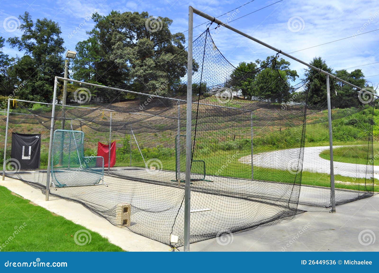 Tangage Et Cage D'exercice De Bat Photo stock - Image du sûr, exercice ...