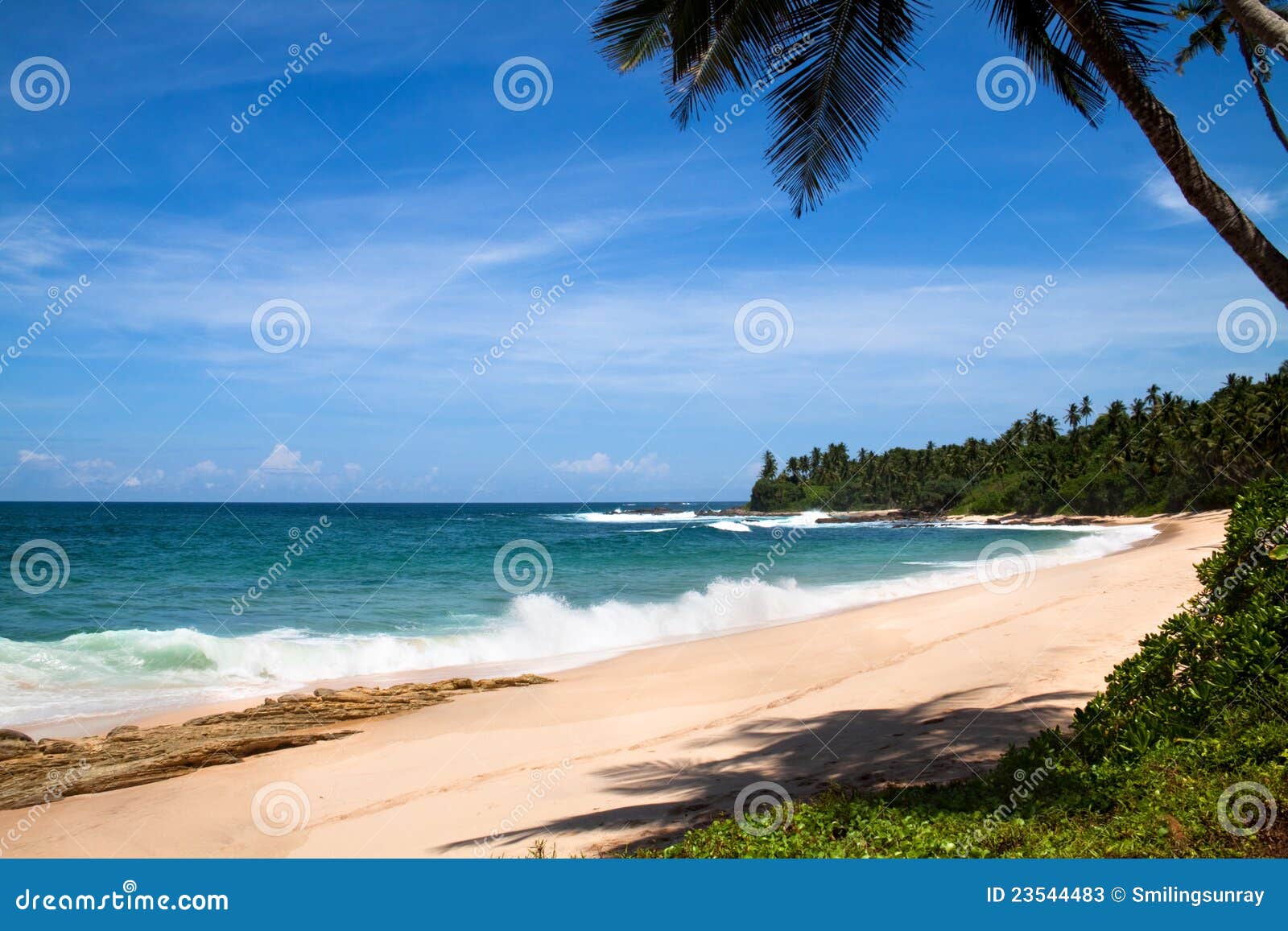 Tangalle beach stock image. Image of ocean, paradise - 23544483
