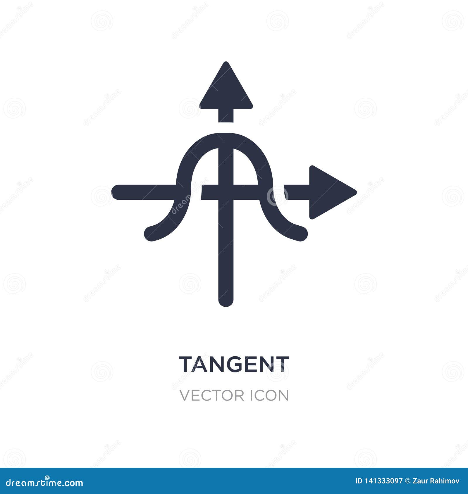 Tangent Icon Of 3 Types. Isolated Vector Sign Symbol. | CartoonDealer ...