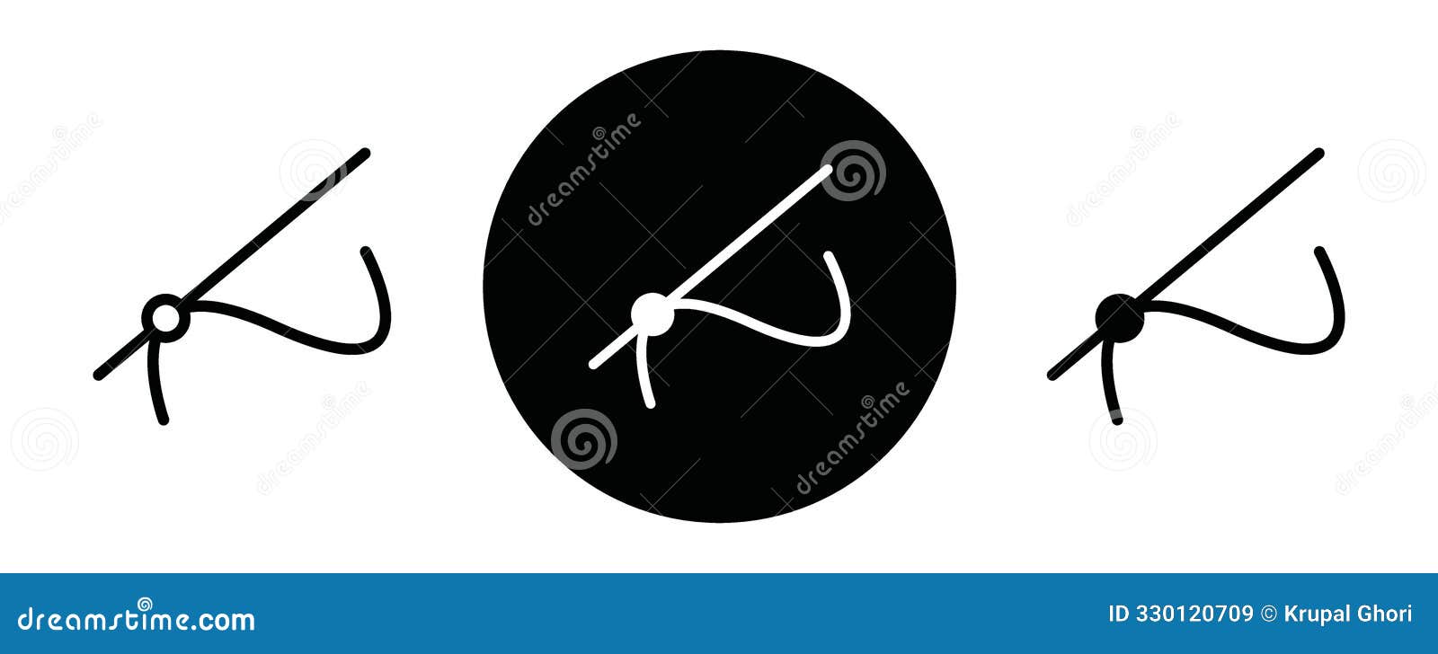 Tangent Icon Of 3 Types. Isolated Vector Sign Symbol. | CartoonDealer ...