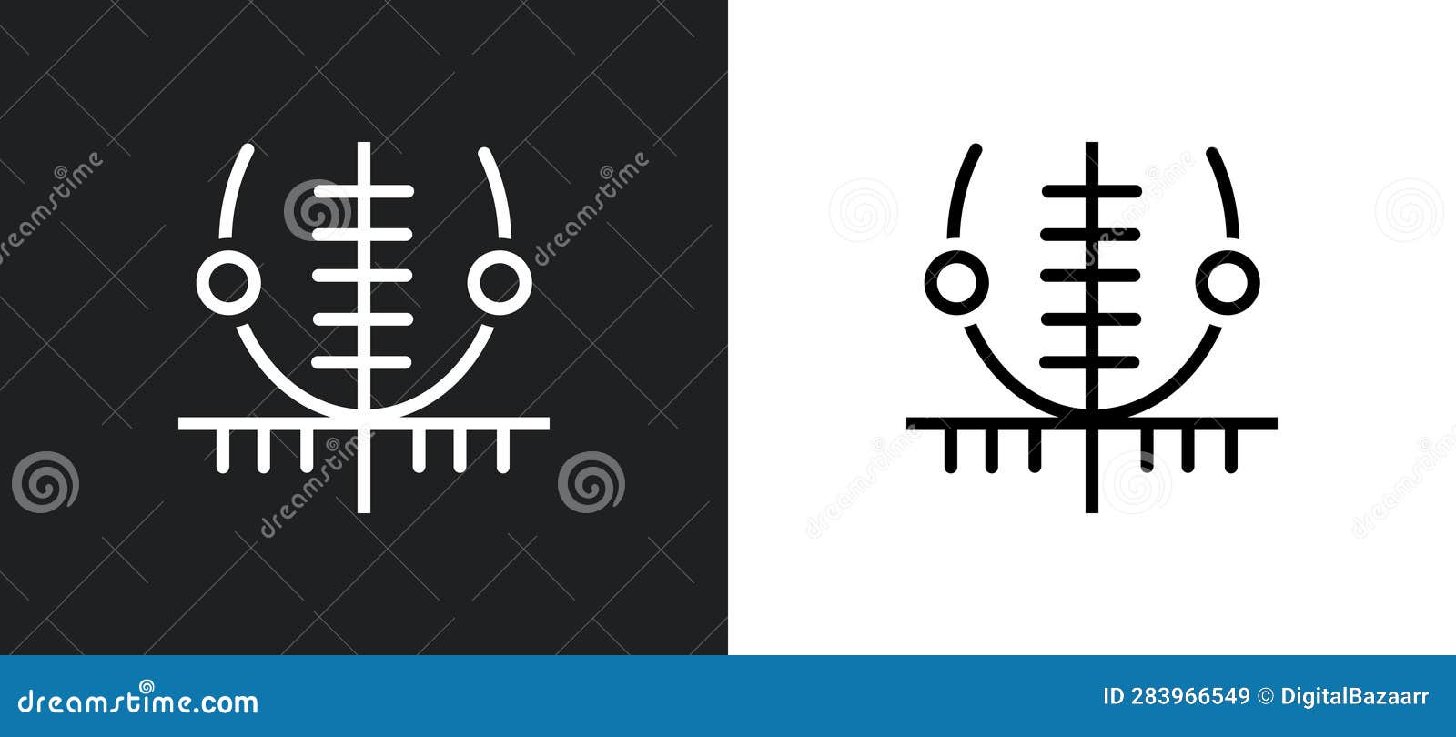 Tangent Outline Icon Collection Or Set. Tangent Thin Vector Line Art ...
