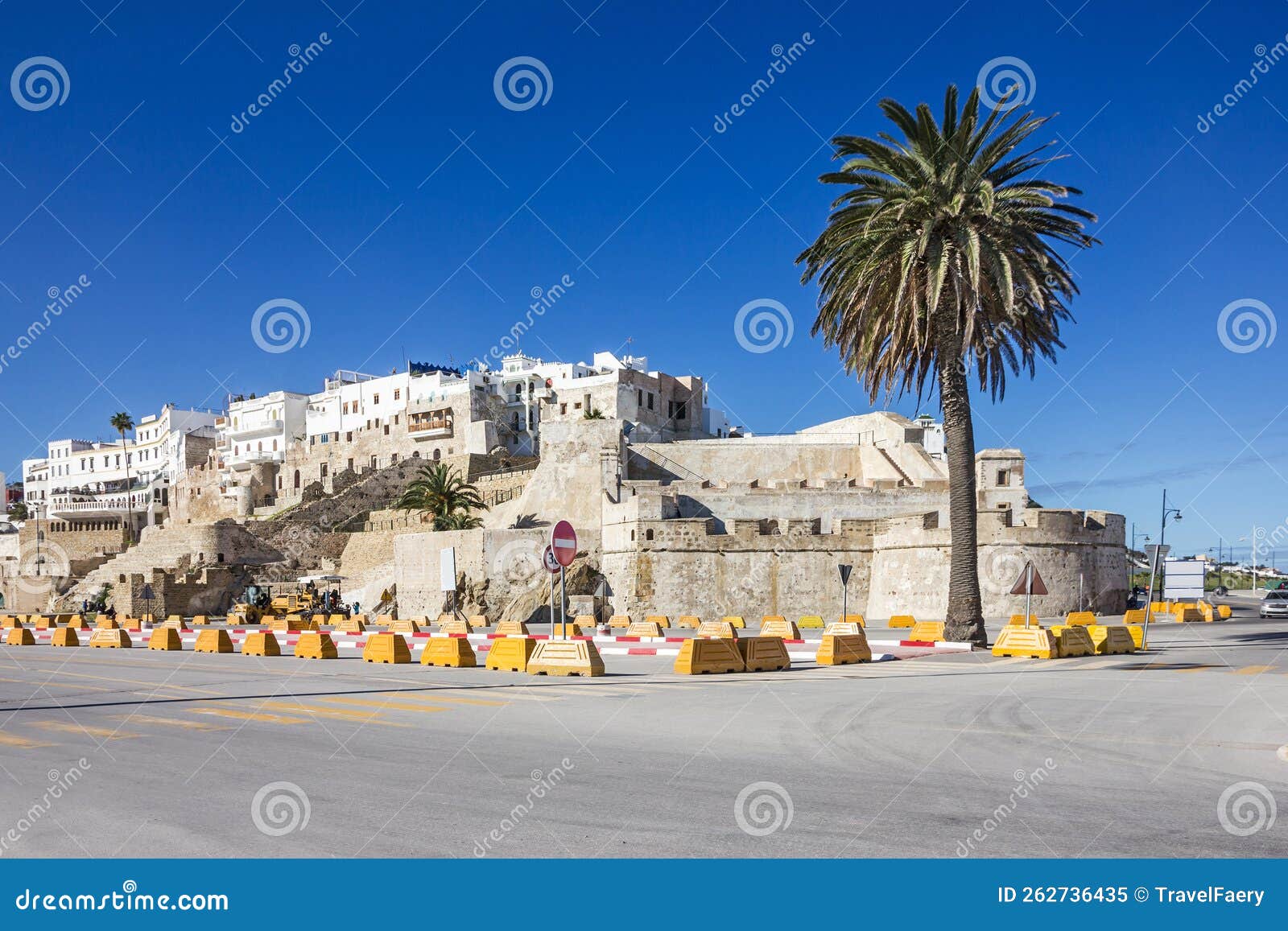 Tanger Ancient Fortress Architecture, Morocco Stock Image - Image of ...