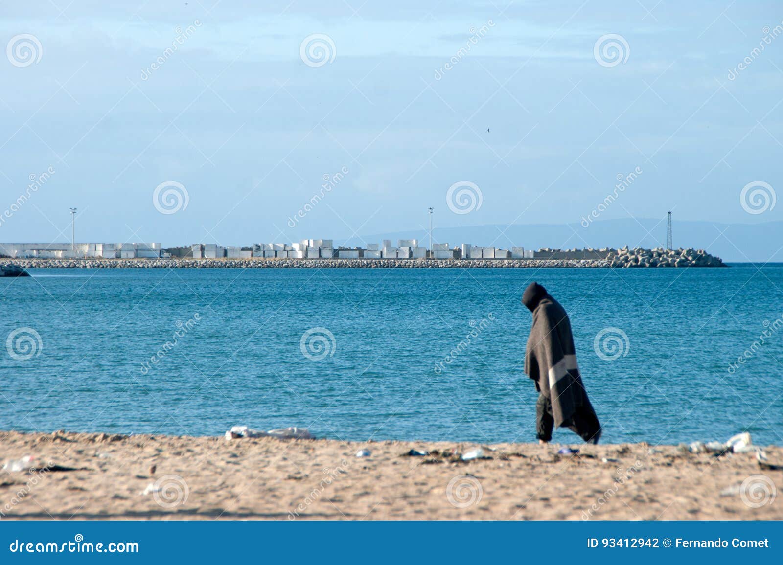 Tanger-Strand redaktionelles stockfotografie. Bild von reise - 93412942