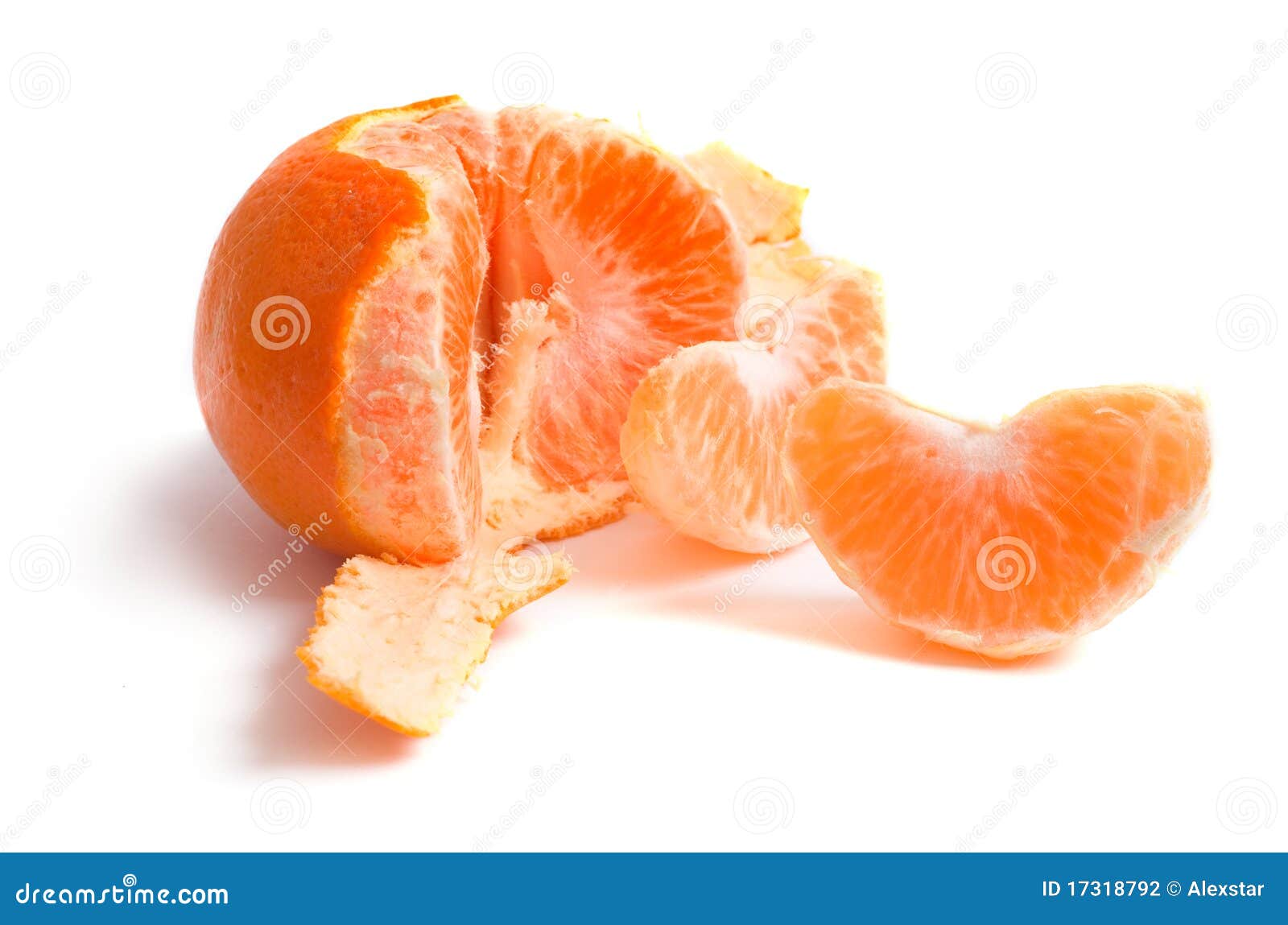 Tangerine stock photo. Image of peeled, detail, close - 17318792