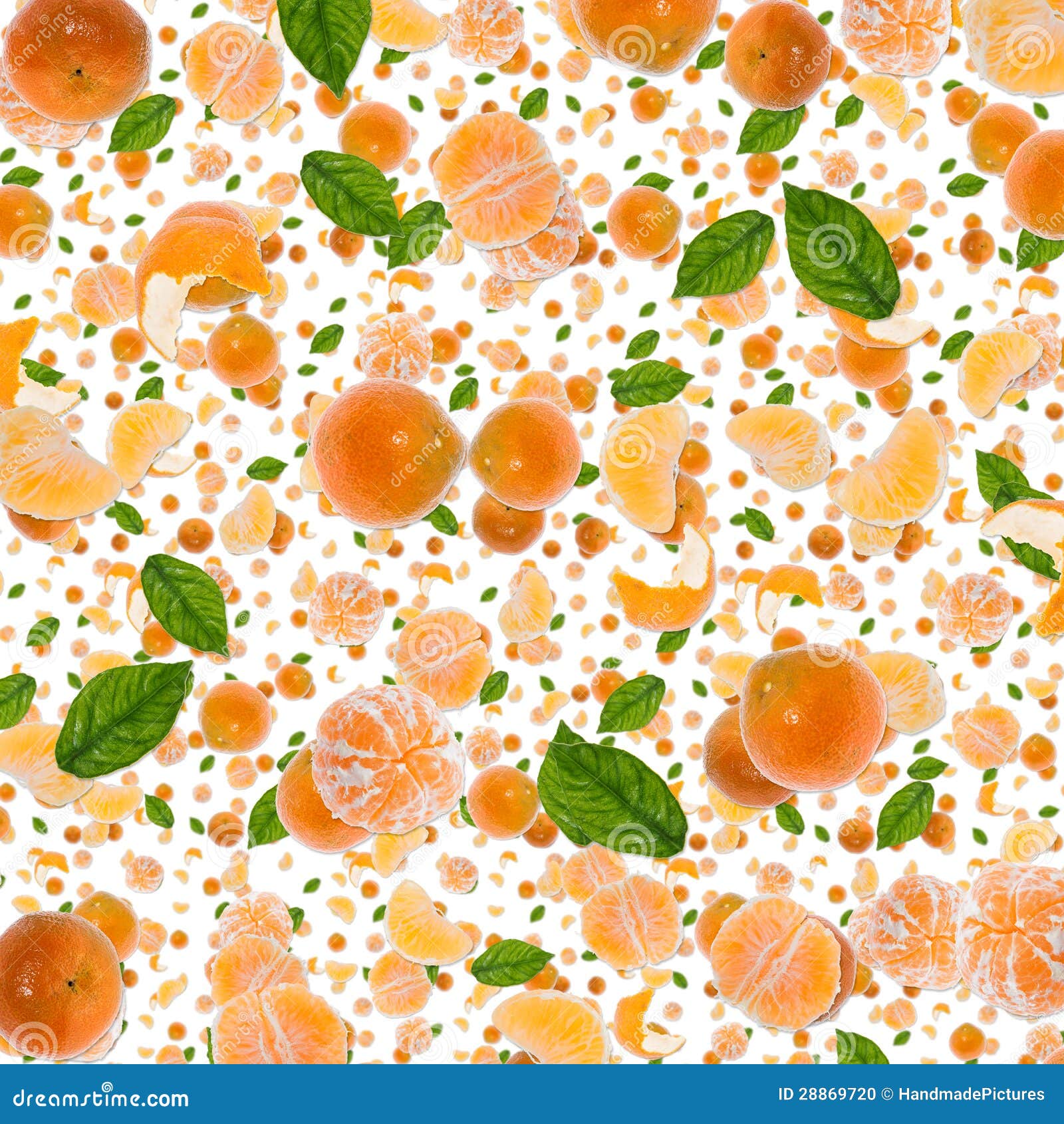 Tangerine Background (on White) Stock Illustration - Illustration of ...