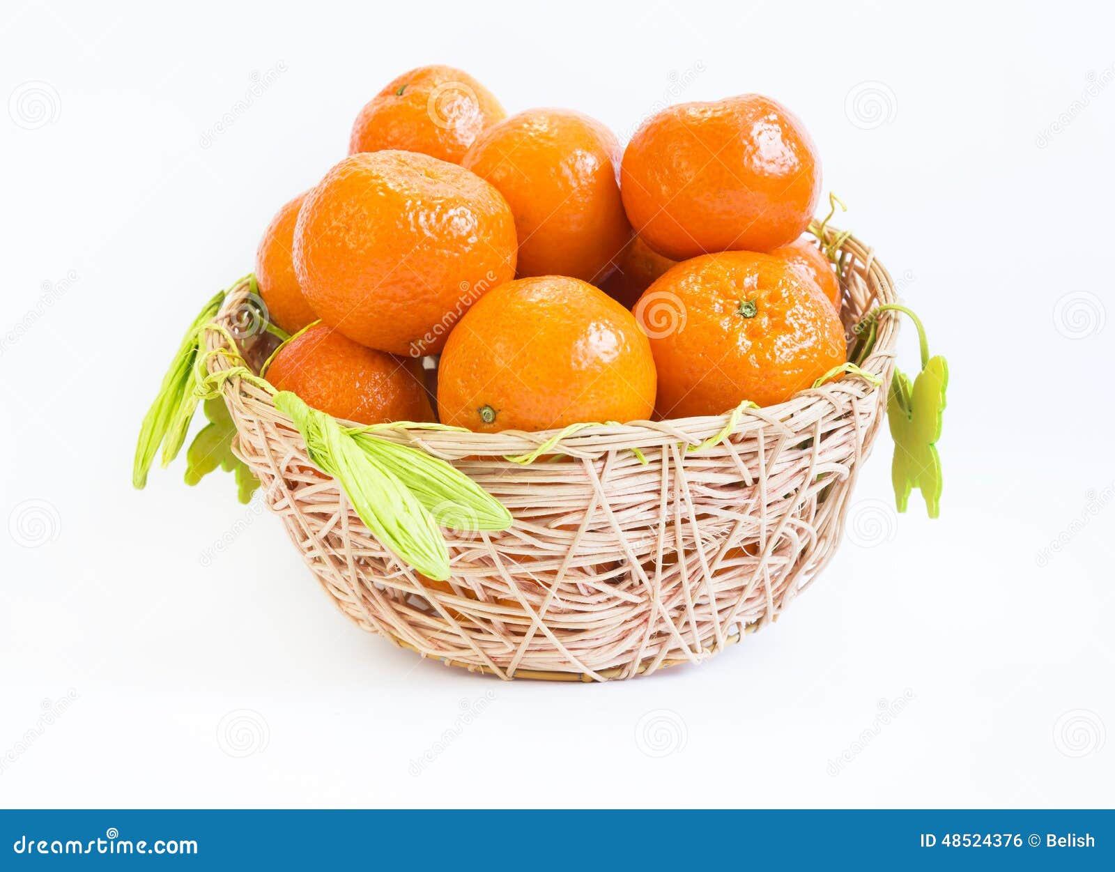 Tangerine basket mandarin stock photo. Image of basket - 48524376