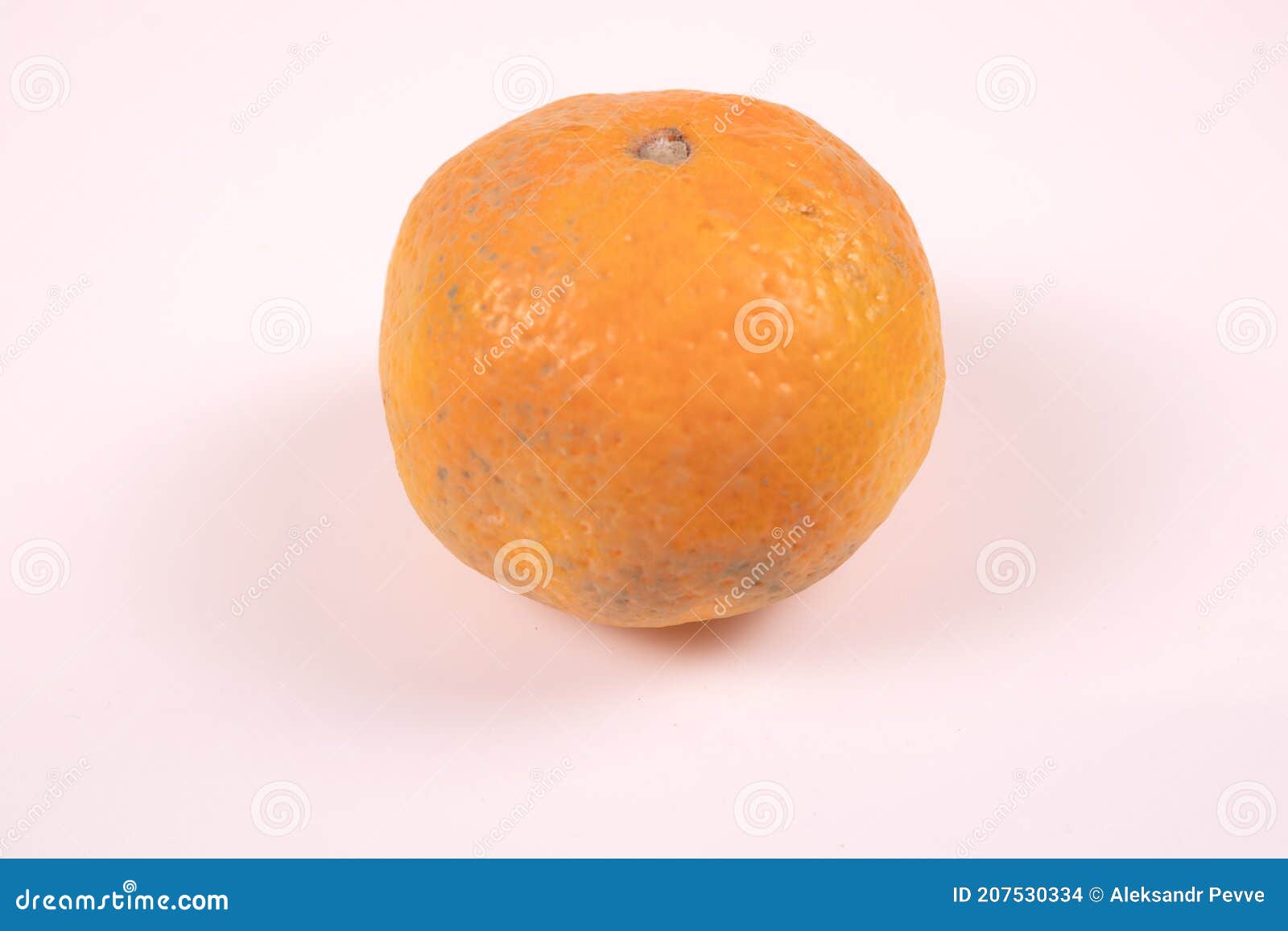 Tangerine Began To Become Covered with Dark Spots Side View Stock Photo ...