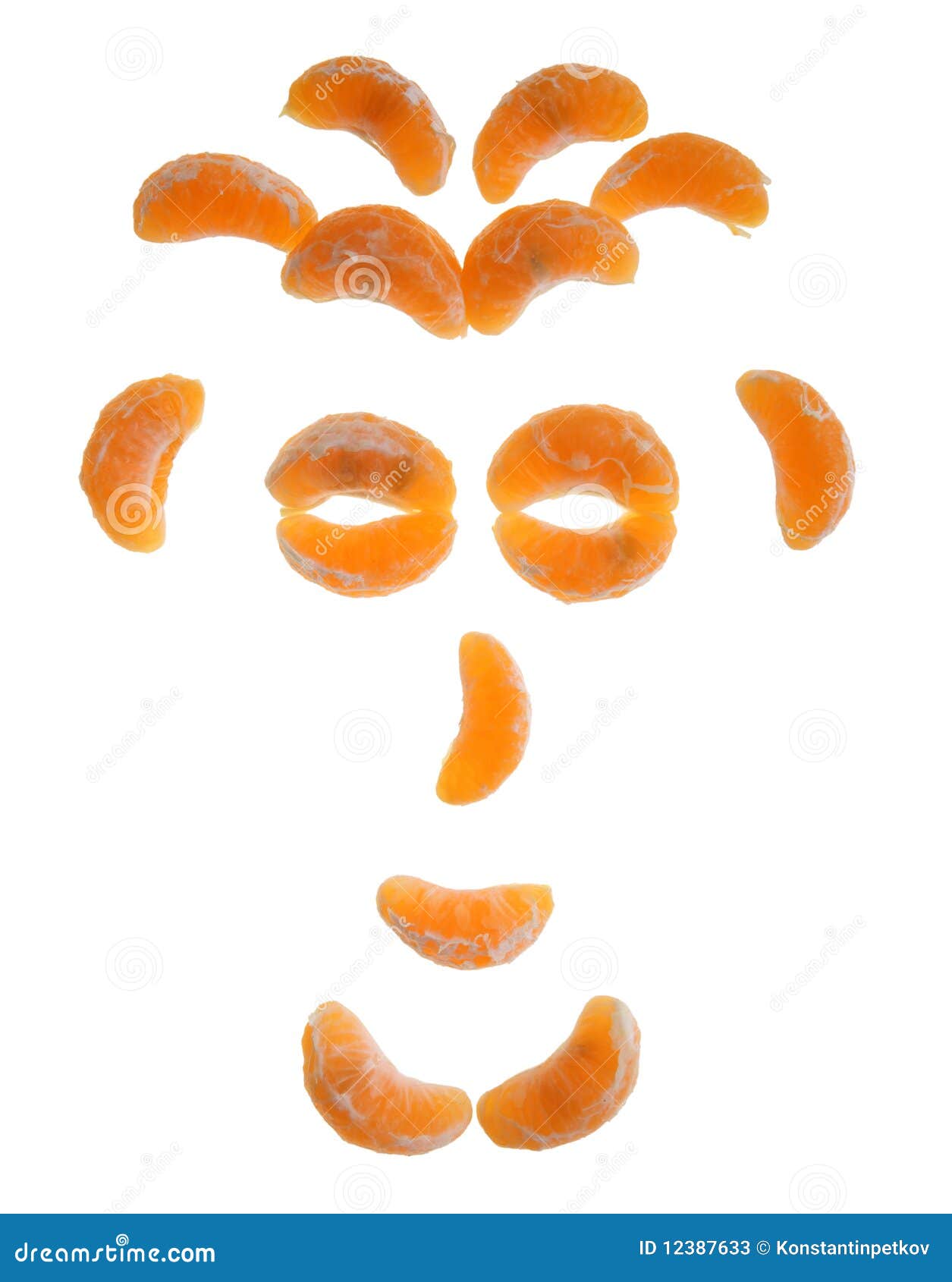 Tangerine face stock image. Image of cheerful, tangerine - 12387633