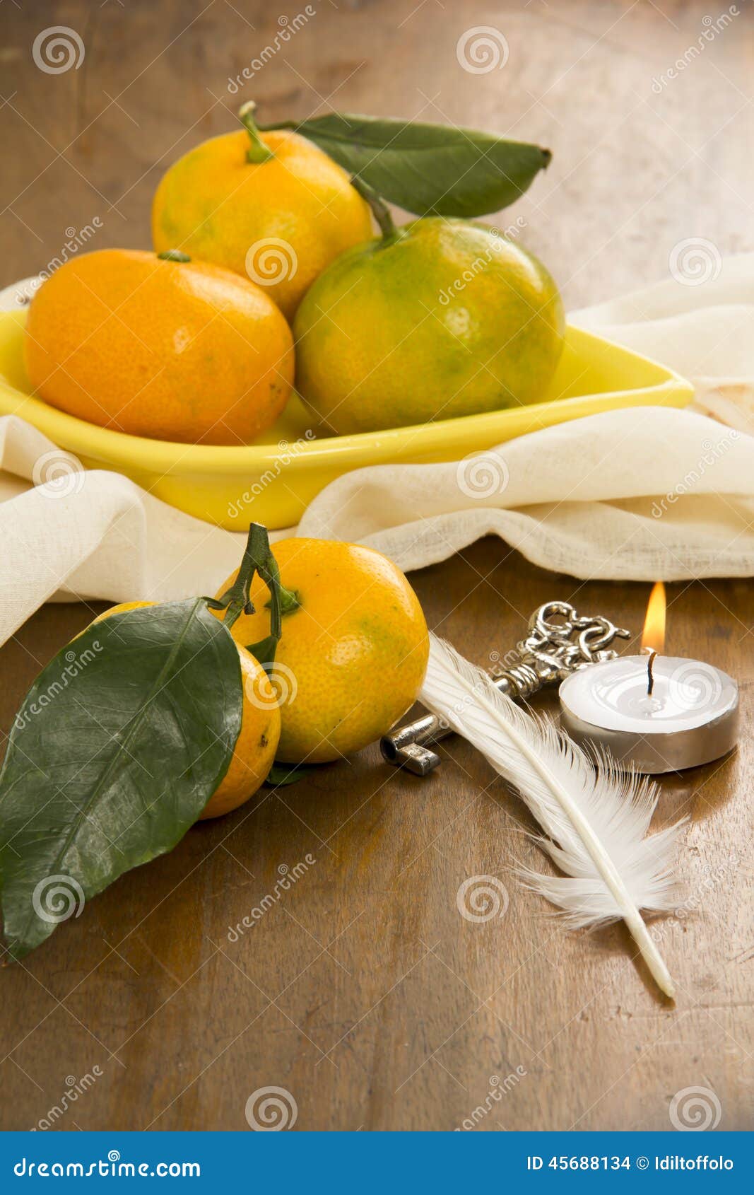 Tangerine and Objects stock photo. Image of imagination - 45688134