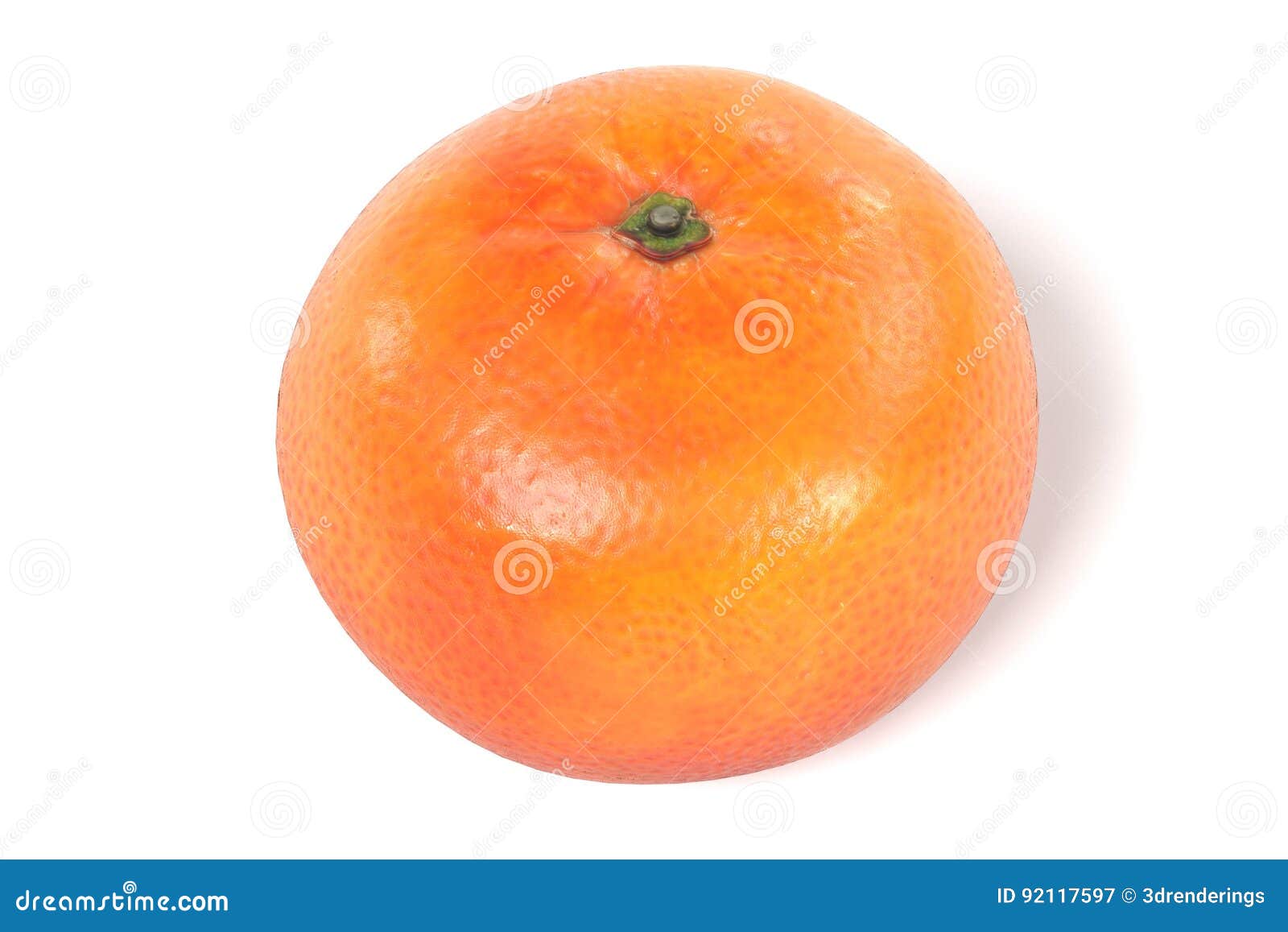 Tangerine stock illustration. Illustration of render - 92117597