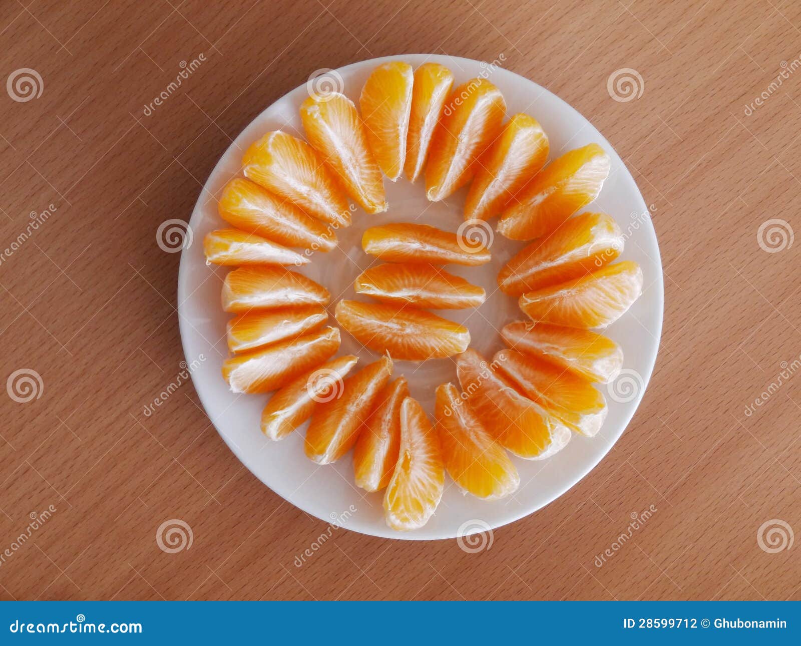 Tangerine slices stock photo. Image of fraction, plant - 28599712