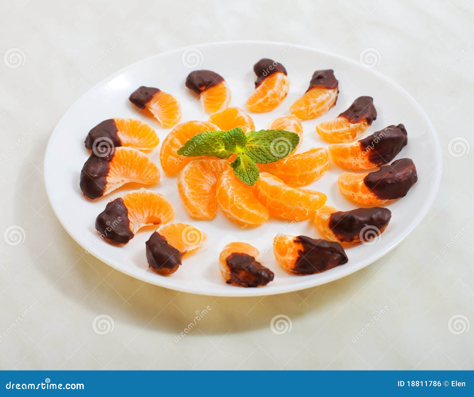 Tangerines in chocolate stock photo. Image of tangerine - 18811786
