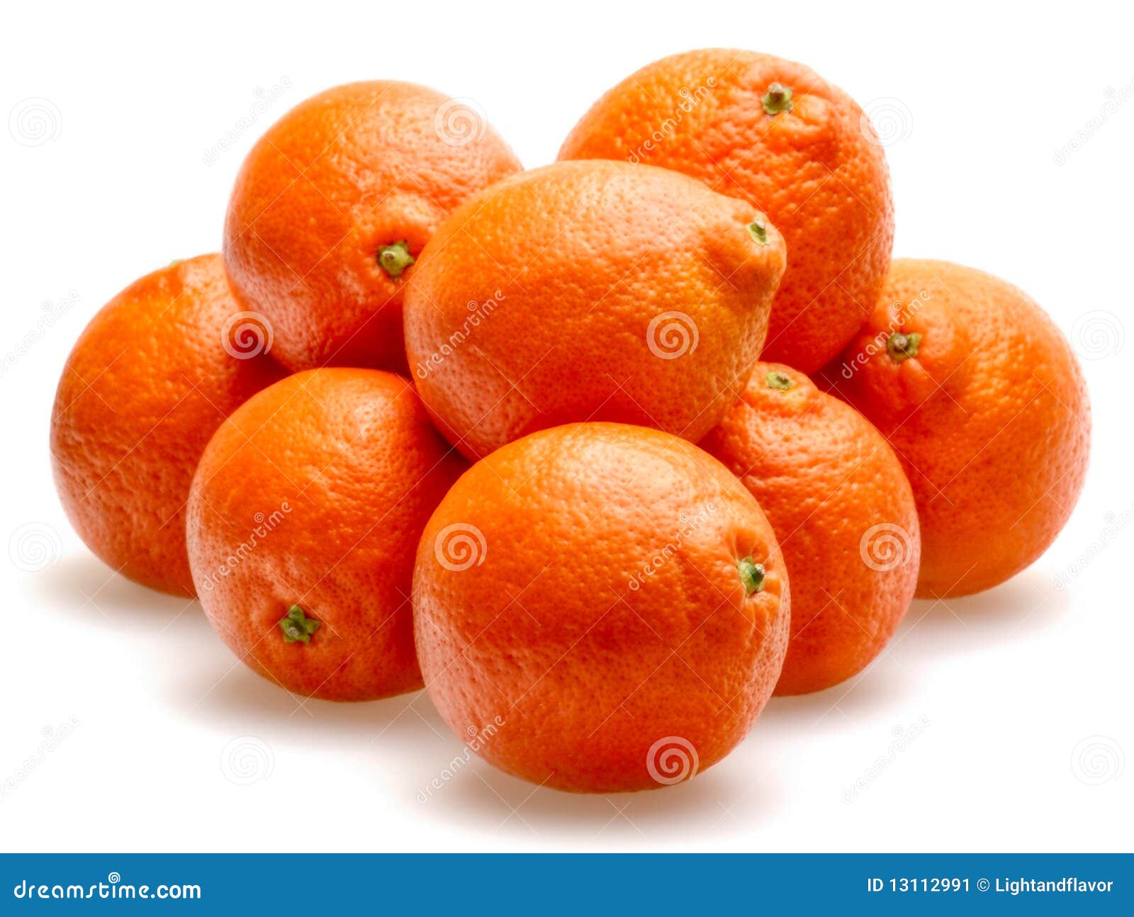 Tangerines Isolated Against White Background Stock Image - Image of ...