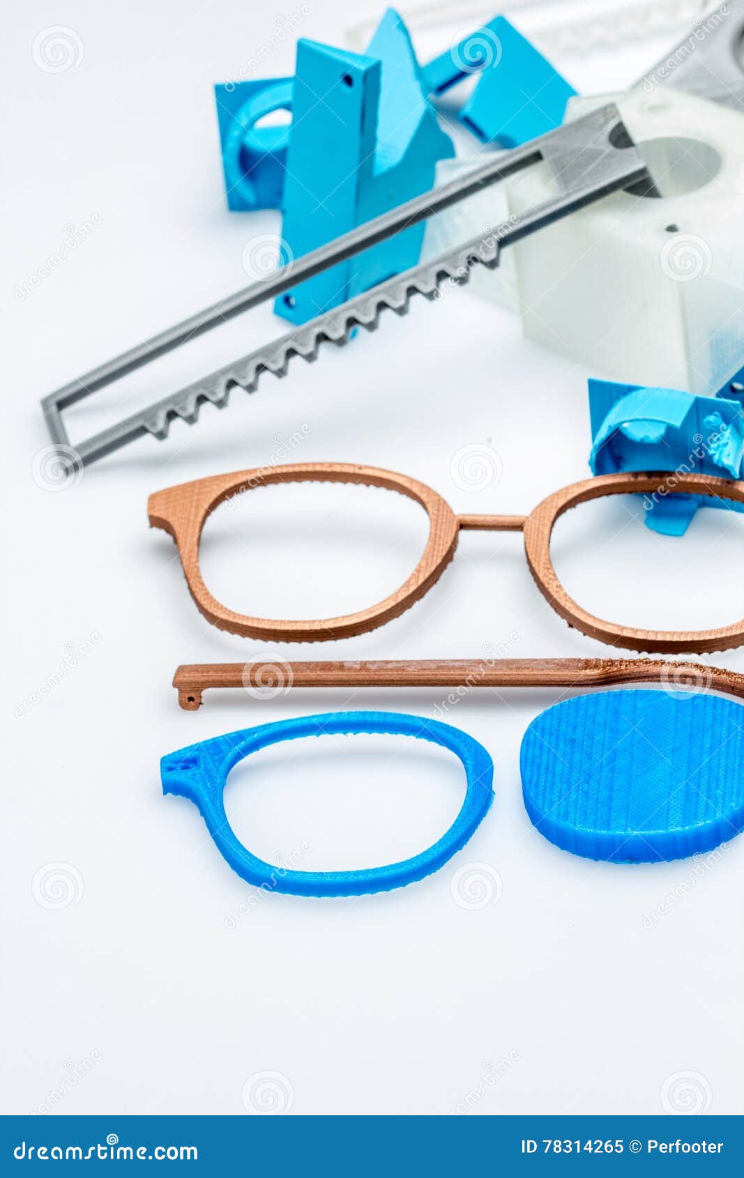 Tangible Material Out of Digital Fabrication Stock Image - Image of ...