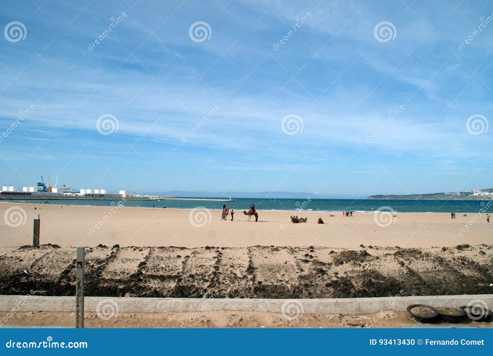 Tangier beach stock photo. Image of africa, sandy, travel - 93413430