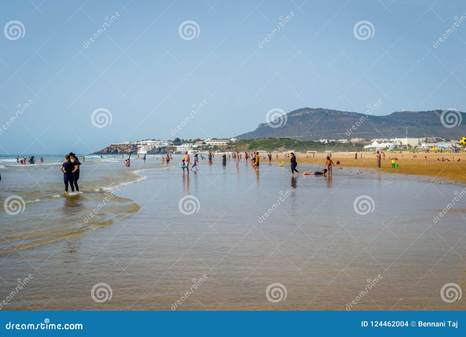 Tangier Beach and Waves and Rocks Editorial Stock Image - Image of ...