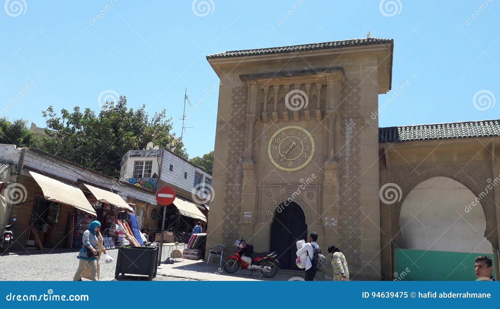 Tangier city editorial image. Image of city, place, clock - 94639475