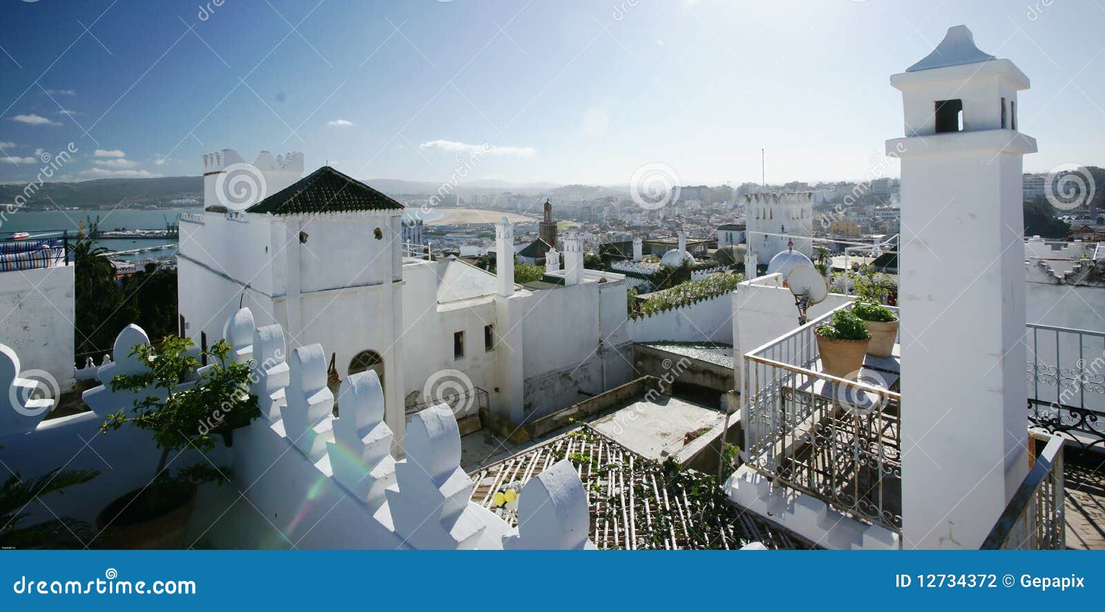 Tangier Rooftops stock photo. Image of moroccan, spain - 12734372