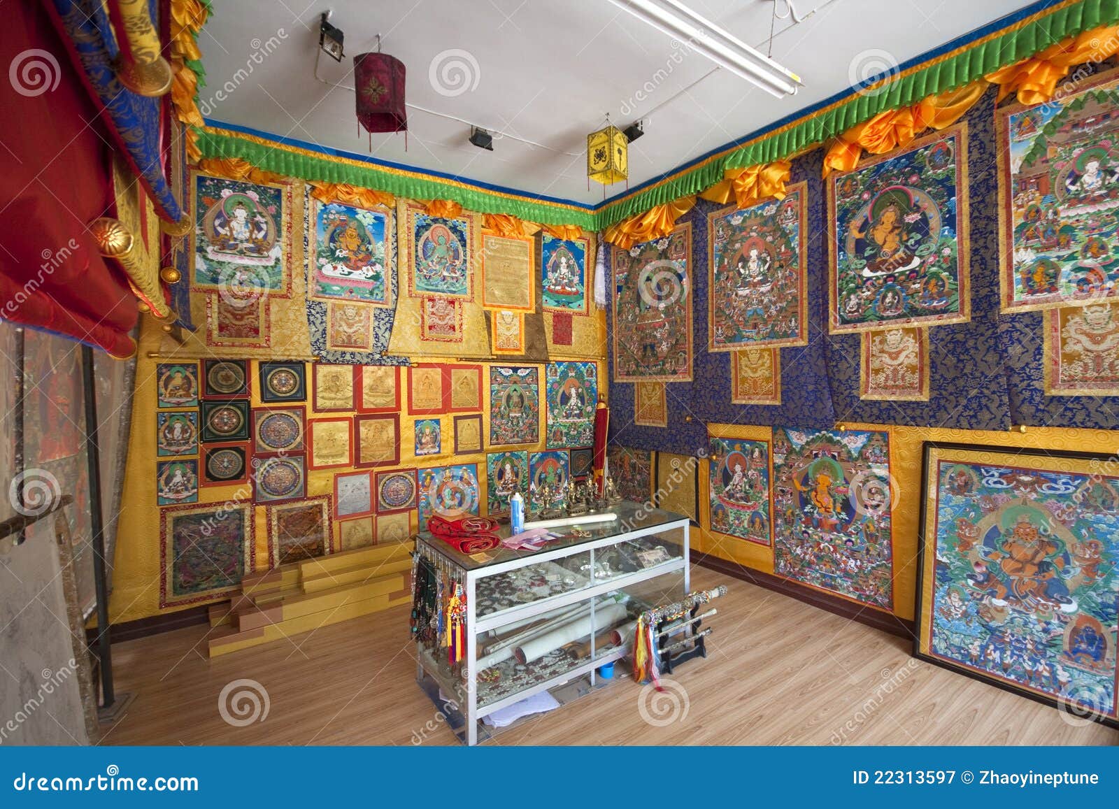 Tangka stock image. Image of bhutan, oriental, painted - 22313597