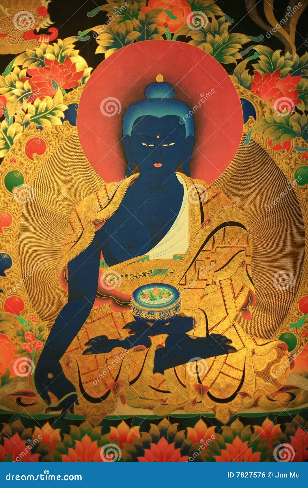 Tangka art stock photo. Image of religion, architecture - 7827576