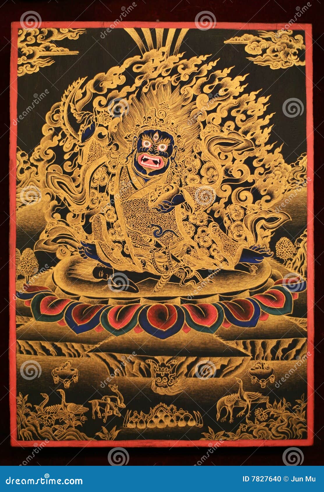 Tangka art stock photo. Image of tableland, vivid, belief - 7827640