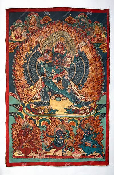 Tangka art stock image. Image of godliness, tibetan, china - 7827695
