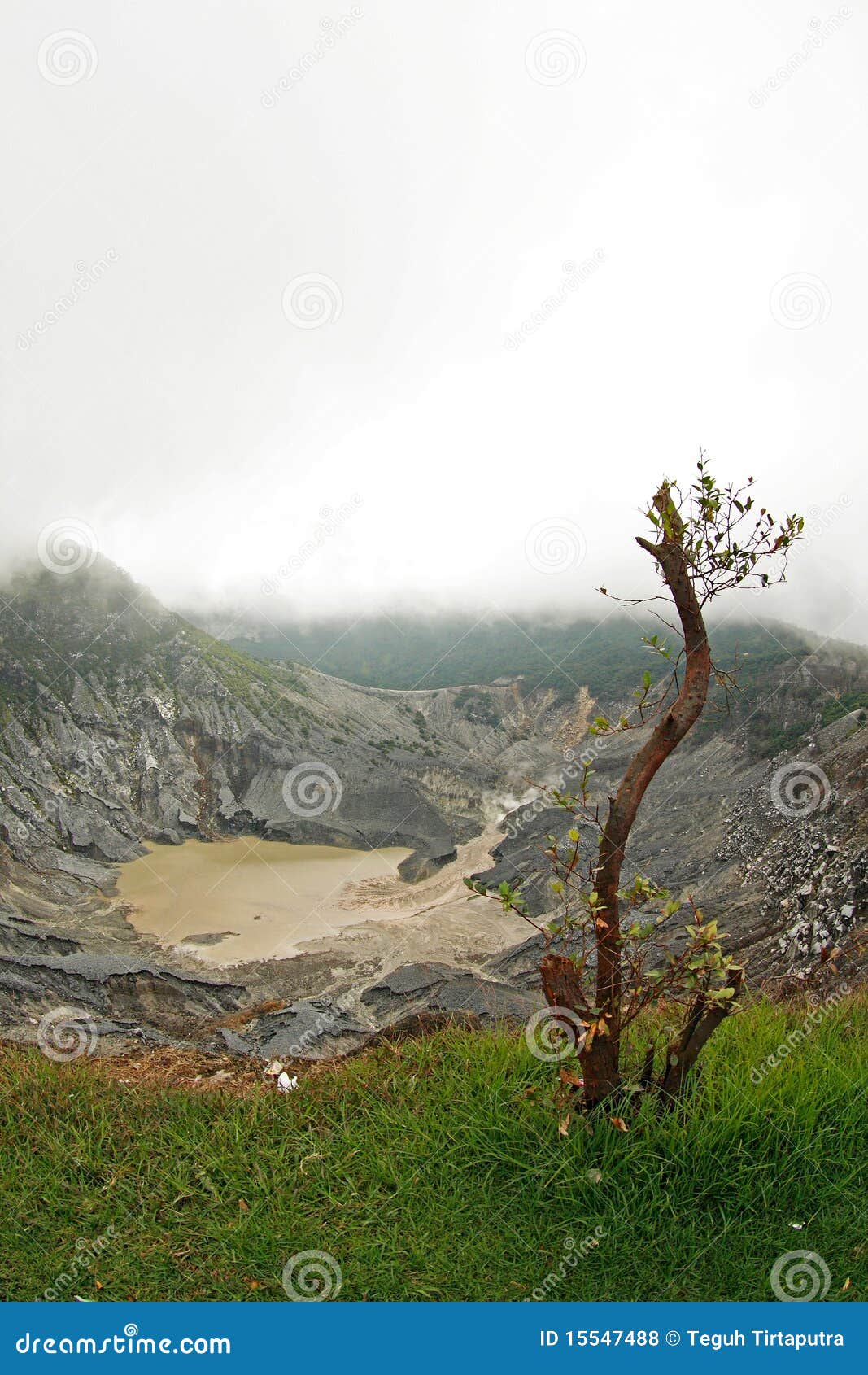 Tangkuban parahu volcano stock photo. Image of nature - 15547488