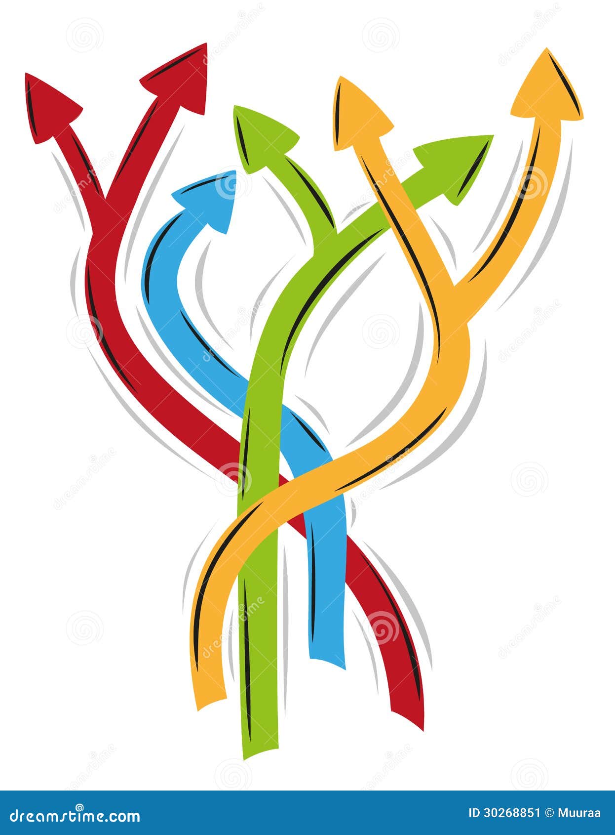 Arrows As Symbol Of Many Different Ways Stock Image - Image: 30268851 Arrows As Symbol Of Many Different Ways Stock Image - Image: 30268851