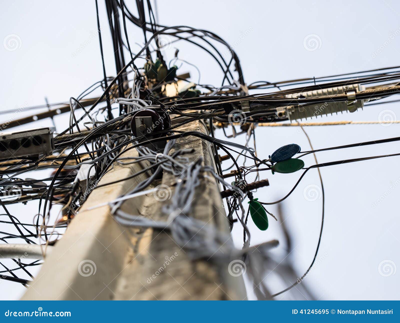 A Tangle of Cables and Wires Stock Image - Image of disorganization ...