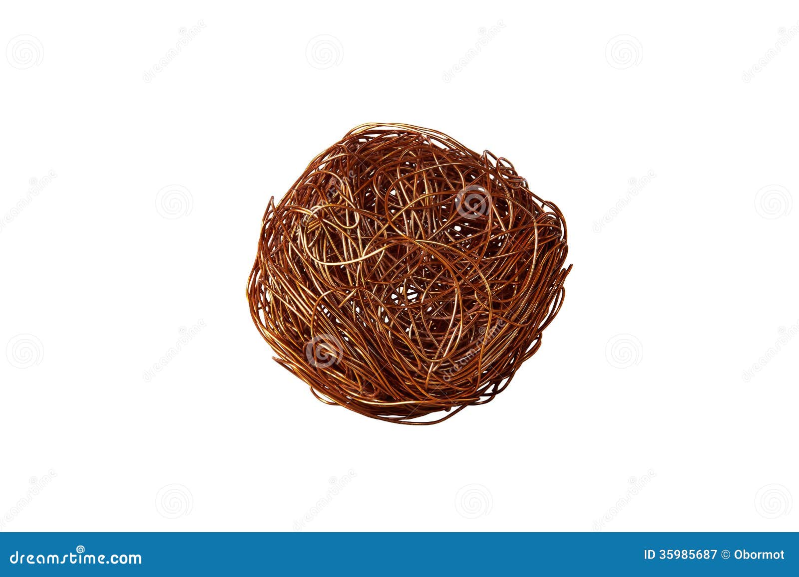 Tangle of copper wire stock image. Image of textured - 35985687