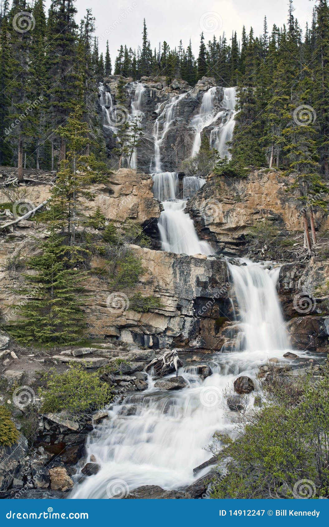 Tangle Falls stock image. Image of falls, landscape, icefields - 14912247