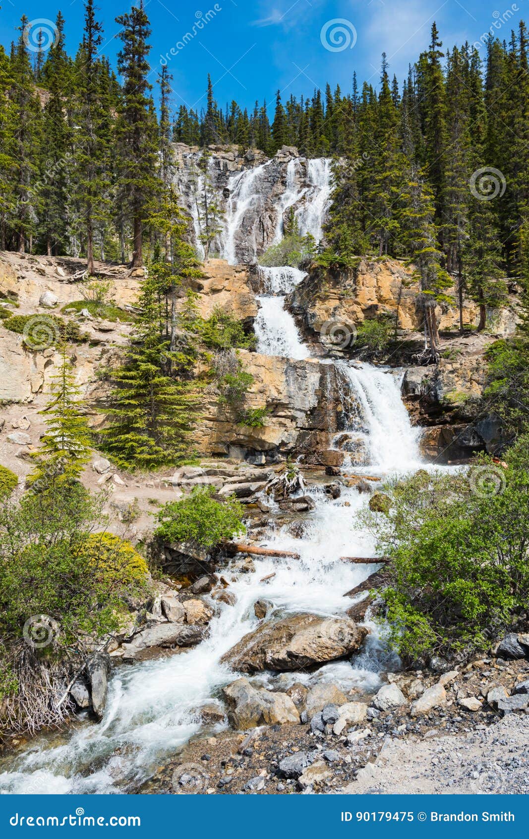 Tangle Falls stock image. Image of park, river, altitude - 90179475