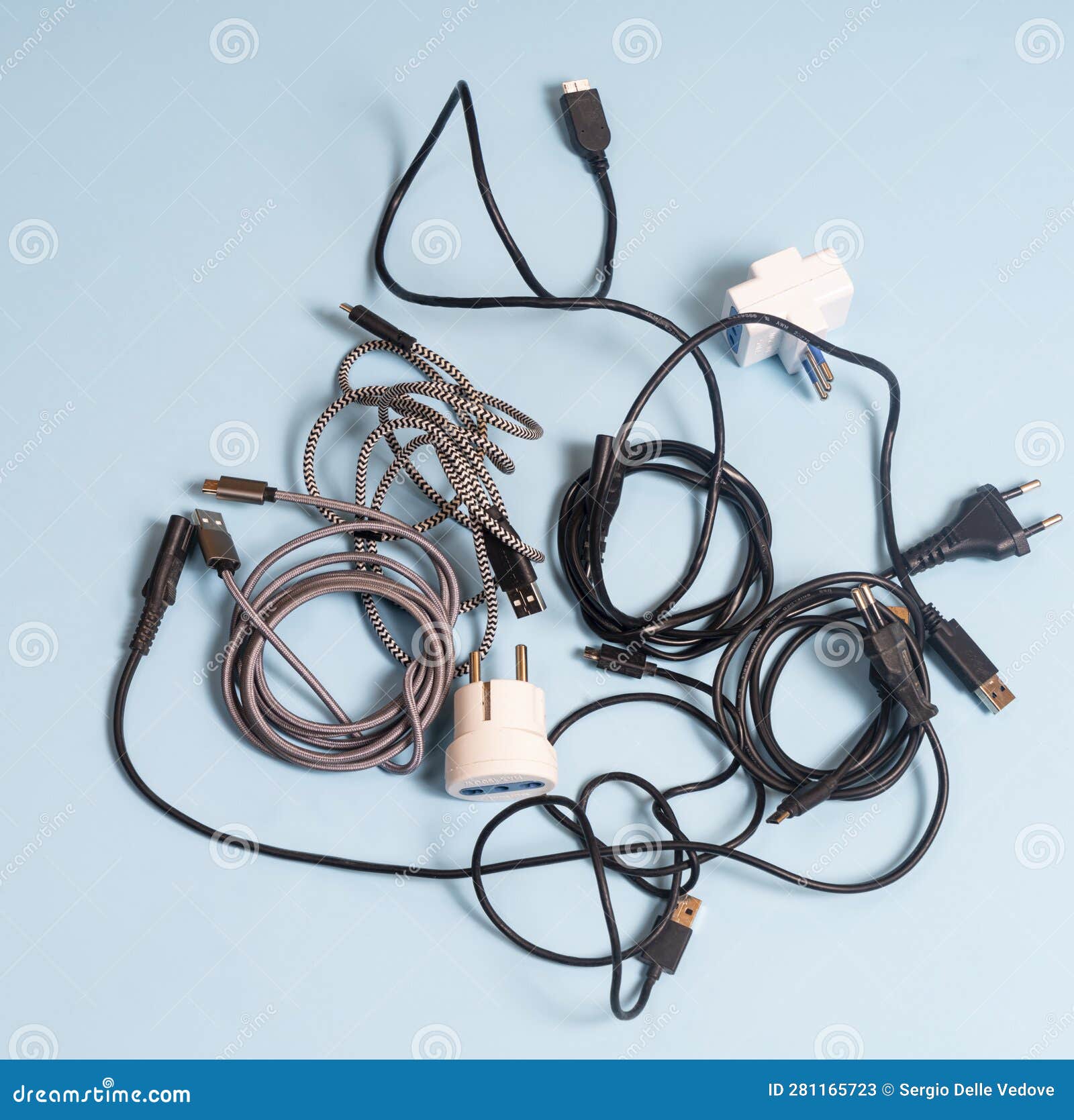 Old electrical cables stock image. Image of isolated - 281165723