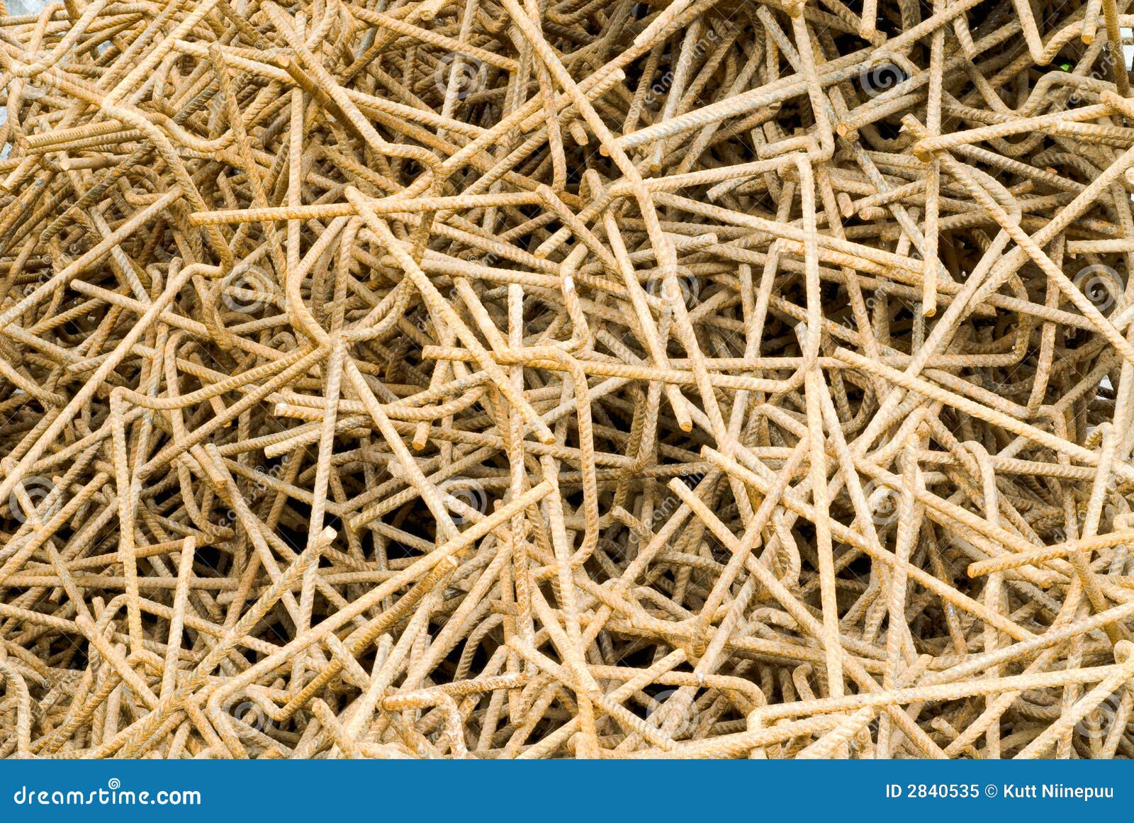 Tangle of rusty iron rods stock image. Image of rods, texture - 2840535