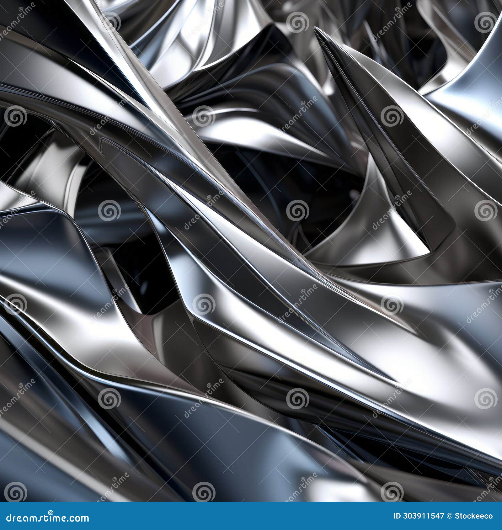 3d Aluminum: Distorted and Exaggerated Forms on a Shiny Metal ...