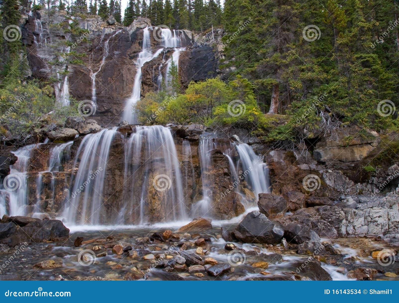 Tangle Waterfalls, AB, Canada Stock Photo - Image of environment ...