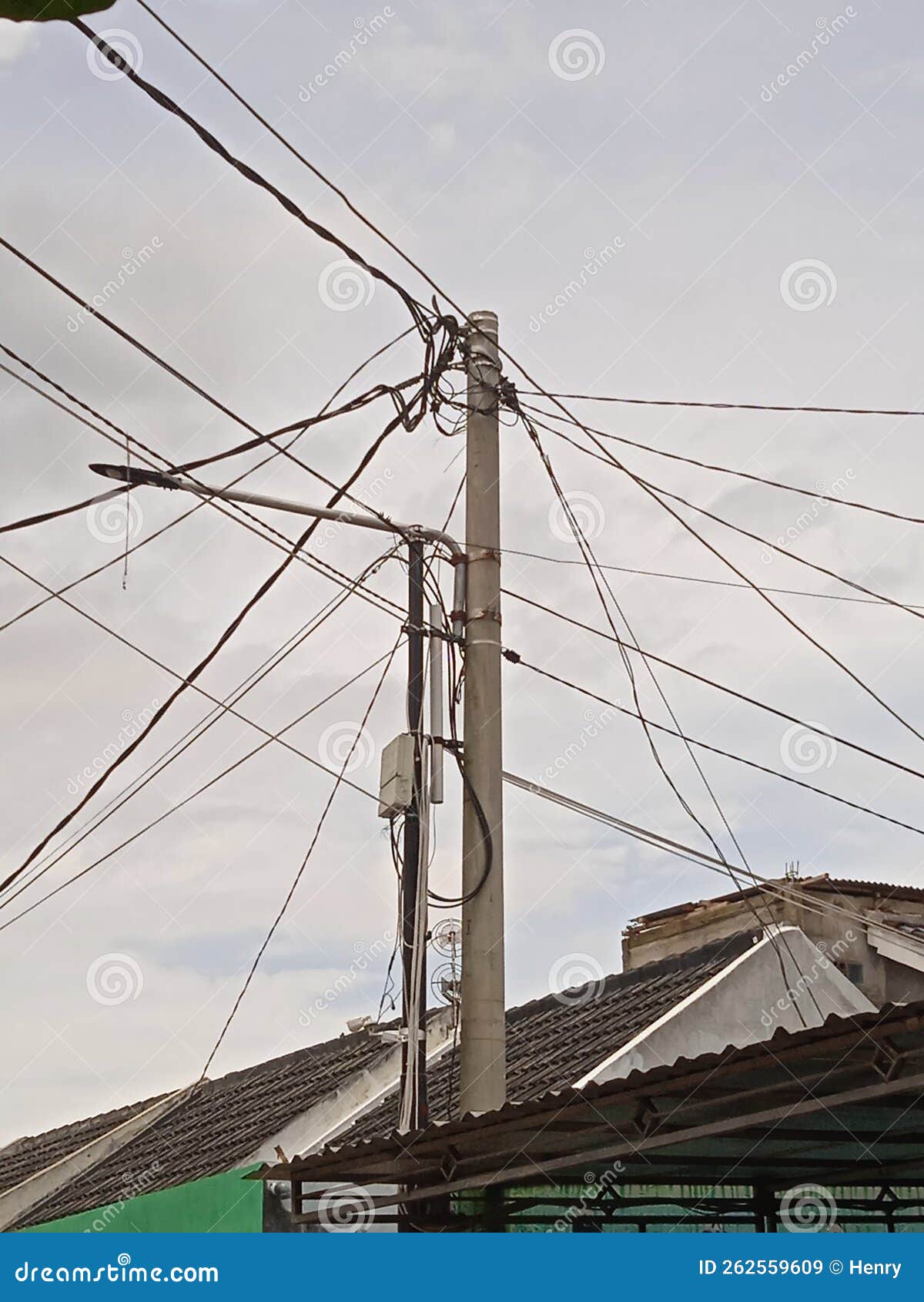 Tangle Wire On Road, Wire In Thailand Electrical Energy At Walking ...