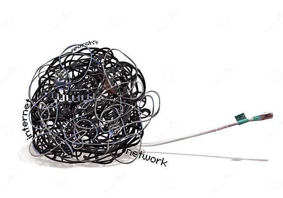 TANGLE Wire Mess stock photo. Image of issue, shadow, networking - 3693020