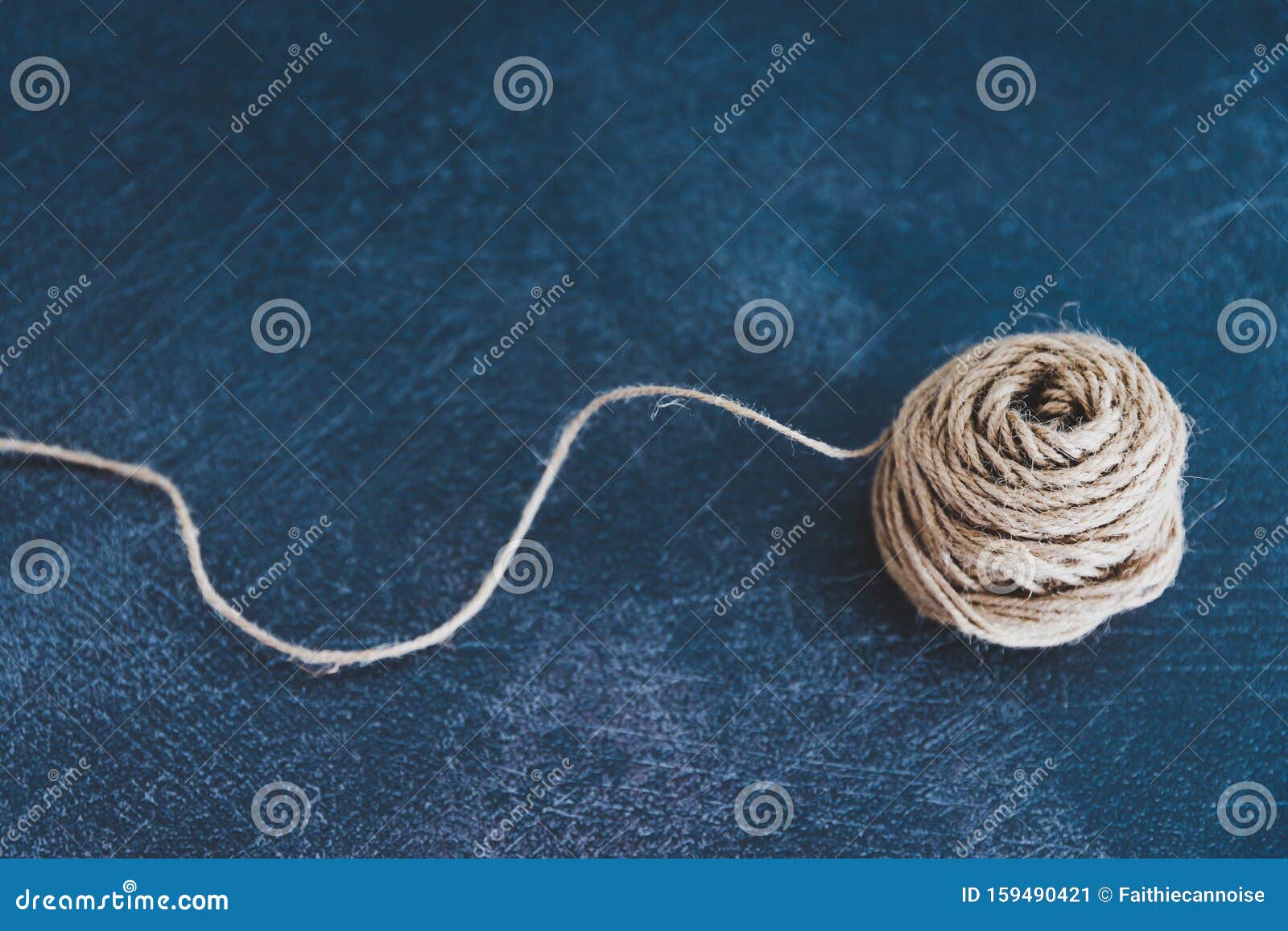 Tangled Ball of Thread with String Popping Out of it Stock Image ...