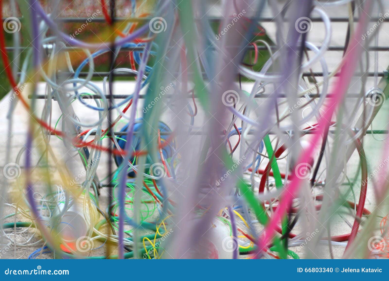 Tangled Coloured Wires Stock Image | CartoonDealer.com #8398747