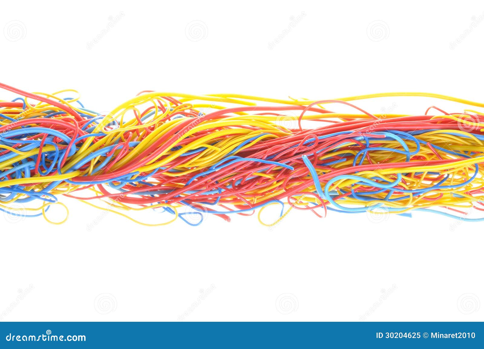 Tangled Cables in Telecommunication Networks Stock Image - Image of ...