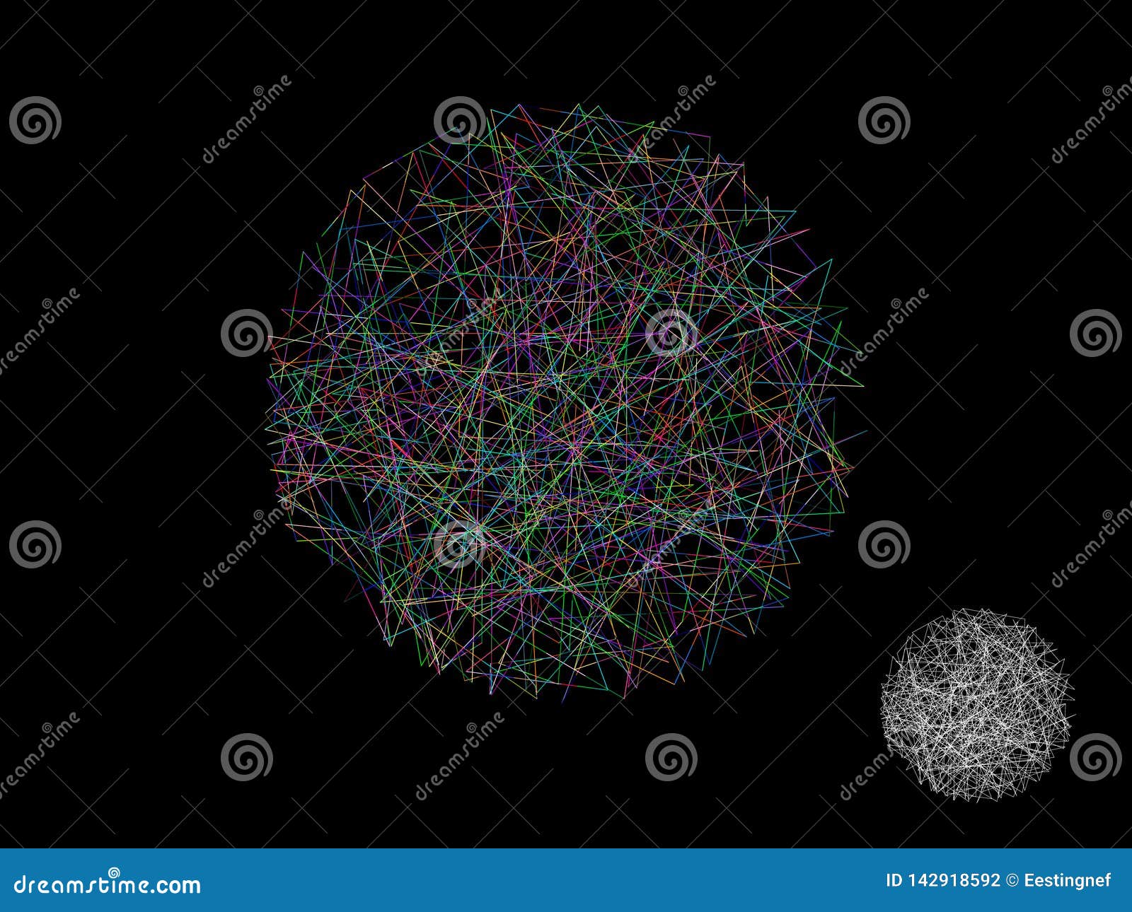 Tangled Circle Clew. Vector Outline Illustration Stock Vector ...
