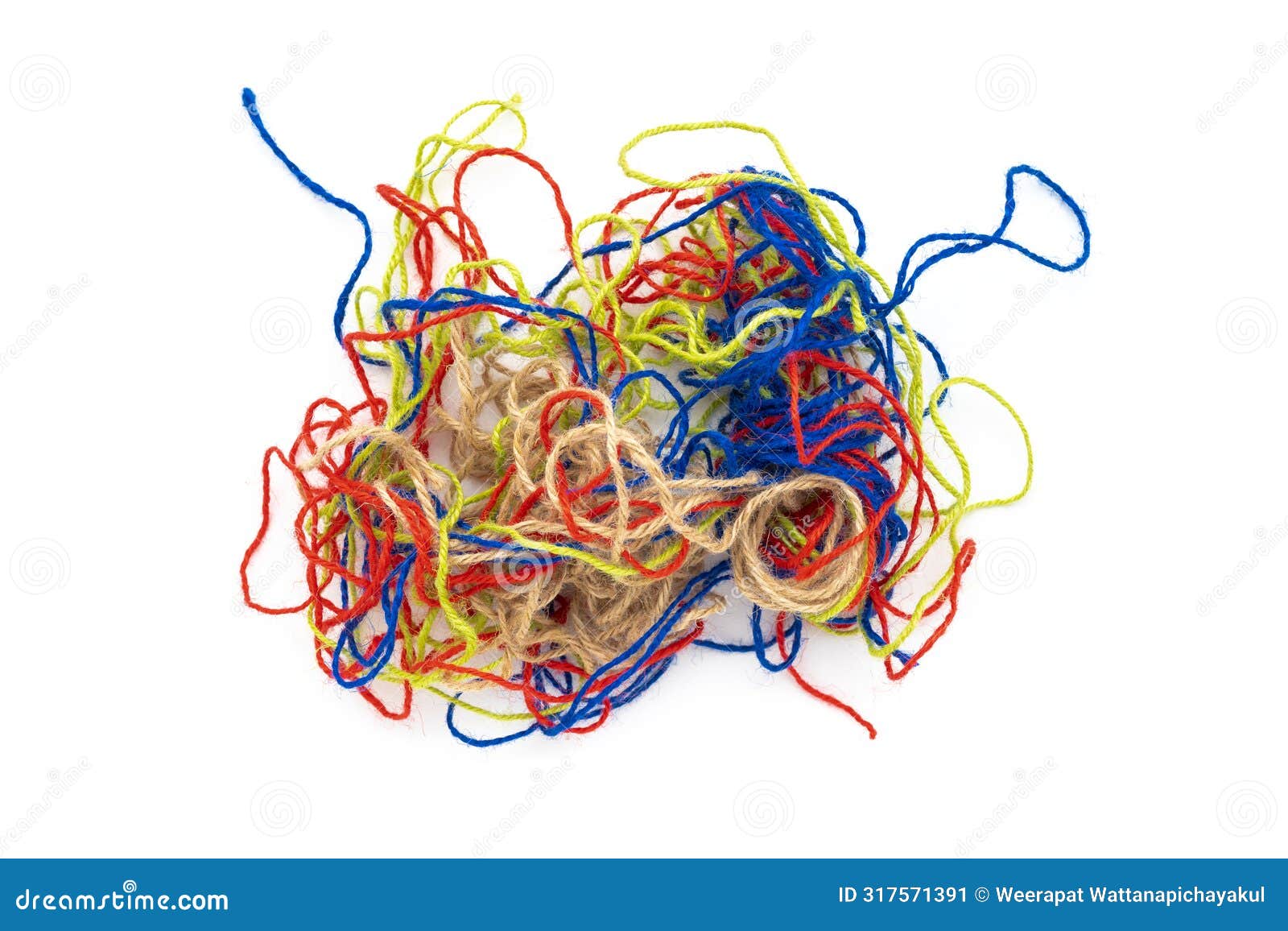 Tangled Jute Ropes Stock Image | CartoonDealer.com #317571391