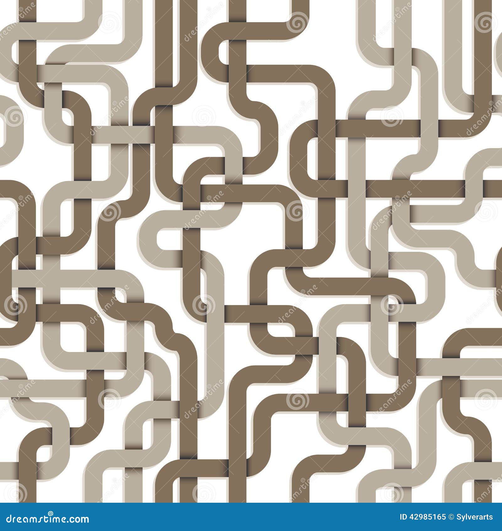 Tangled Connections Seamless Pattern. Stock Vector - Illustration of ...