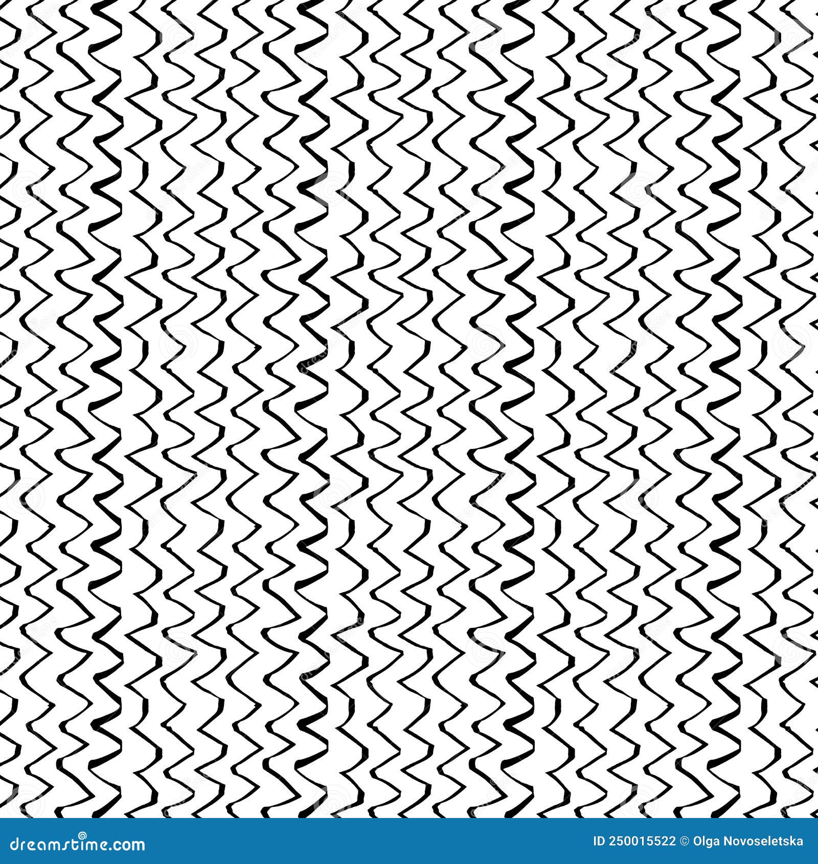 Tangled Curved Line Seamless Pattern. Handwritten Doodles Stock Vector ...