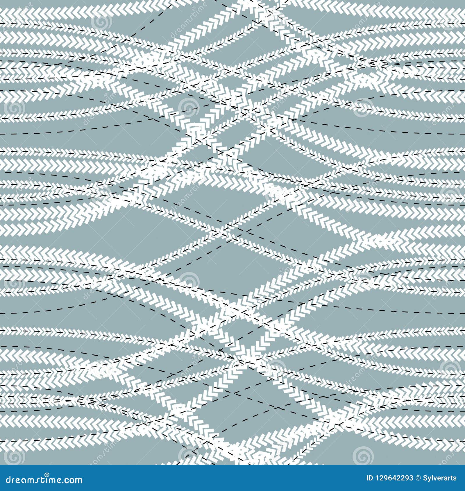 Tangled Curvy Lines Seamless Pattern, Vector Repeat Endless Back Stock ...