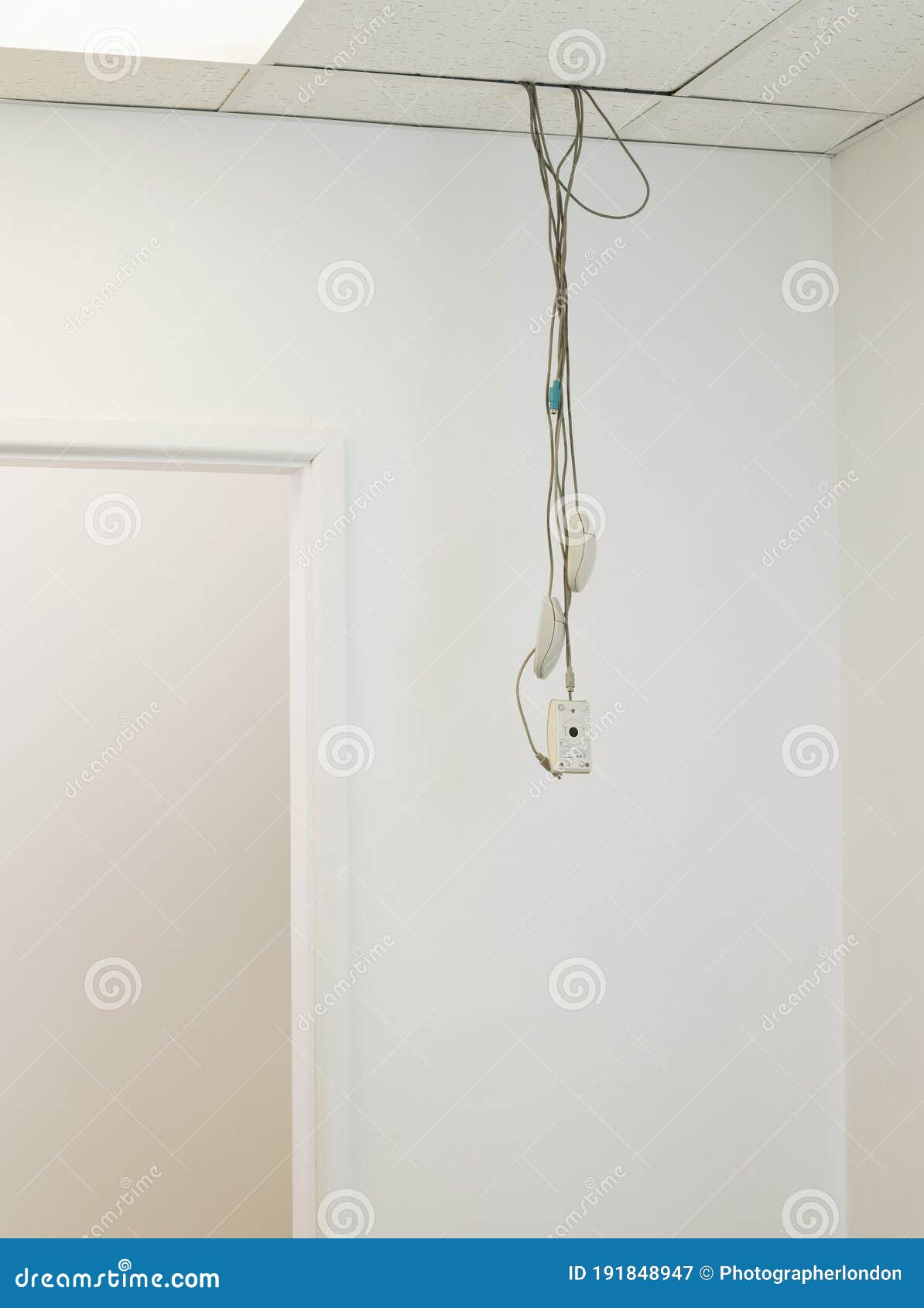 Tangled Hanging from Office Ceiling Stock Image - Image of dark, dream ...