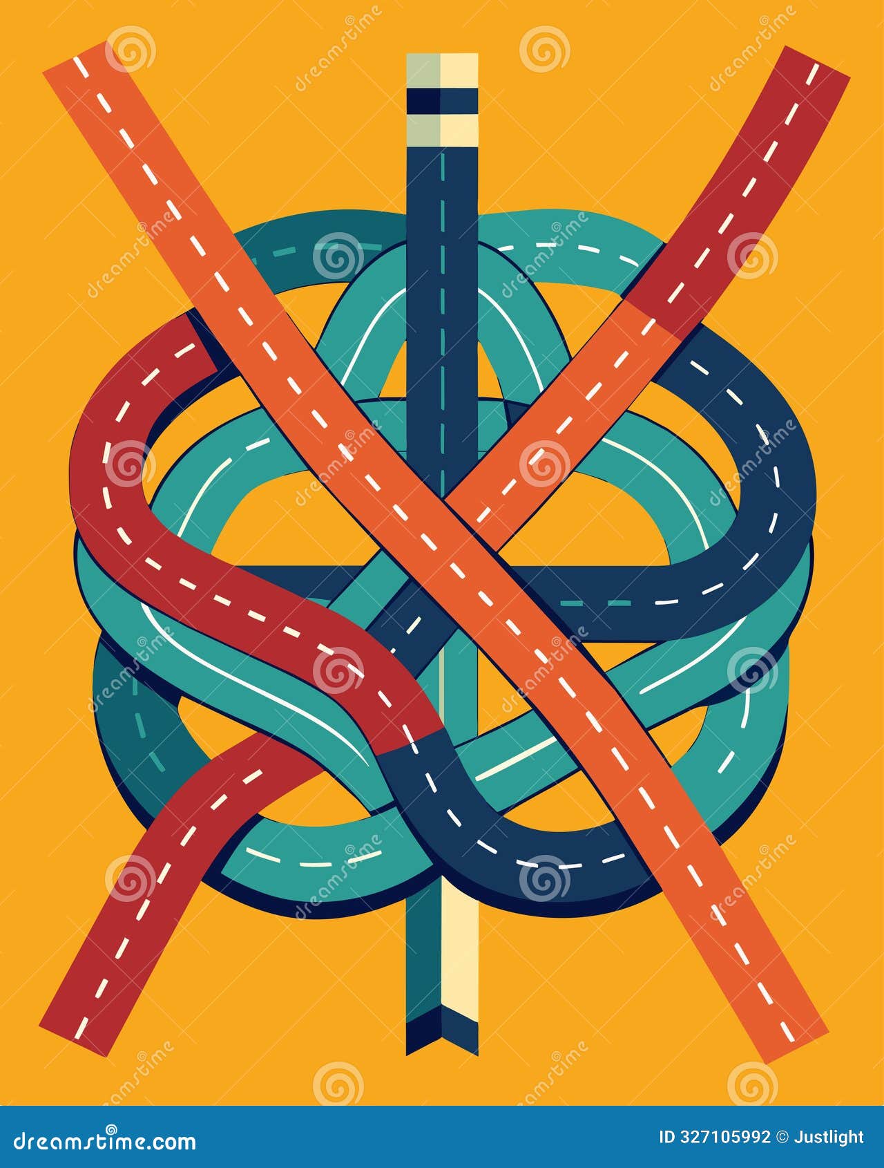 A Tangled Highway of Roads and Intersections Portraying the Complex ...